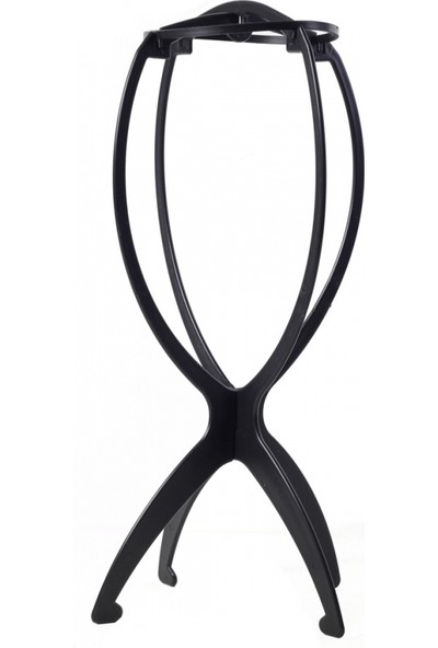 Pratik Peruk Standı - 35 cm Siyah