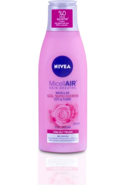 Nivea Mivellair Gül & Süt Yüz Temizleme Sütü 200 ml