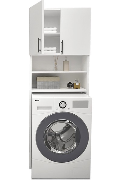 Ebatlandır DECO-1000 Çamaşır Makinesi Üstü Dolap (Kısa) Ebatlandır DECO-1000 Çamaşır Makinesi Üstü Dolap (Kısa)