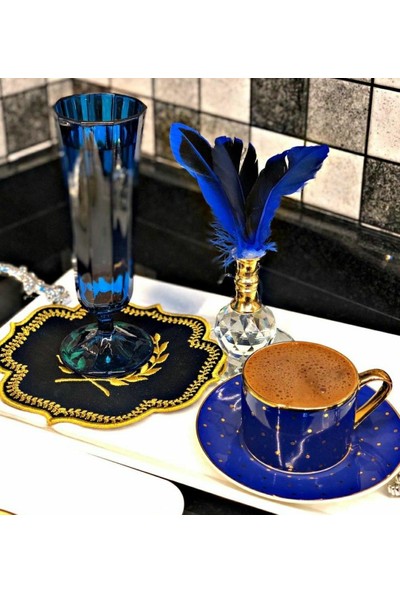 Hifa Nakış Işlemeli Kokteyl Peçetesi 2'li