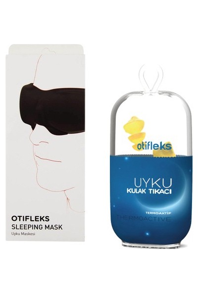 Otifleks Uyku Kulak Tıkacı (Medium) + Ayarlanabilir 3D Uyku Maskesi Otifleks Uyku Kulak Tıkacı (Medium) + Ayarlanabilir 3D Uyku Maskesi