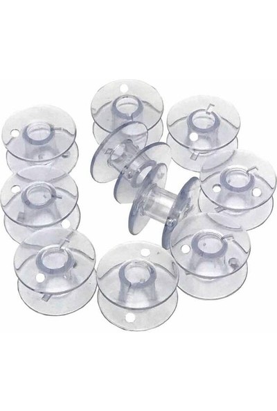 Singer Plastik Masura 10 Adet | Şeffaf Singer Plastik Masura 10 Adet | Şeffaf