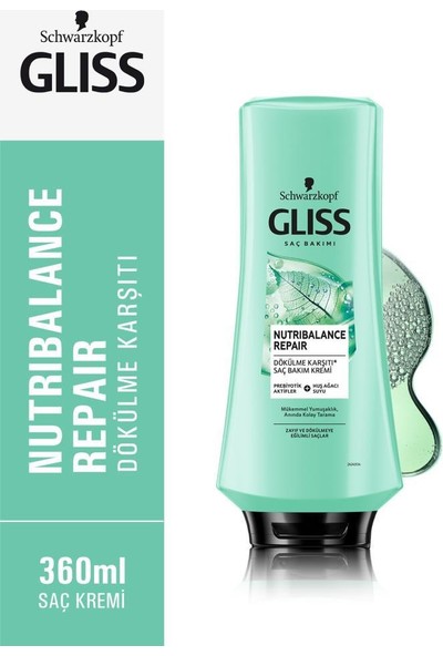 Schwarzkopf Gliss Nutribalance Saç Bakım Kremi 360 ML