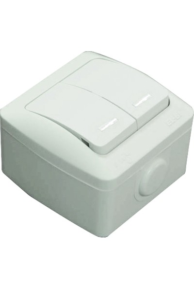 Elbi Eva Sıva Üstü Işıklı Komütatör