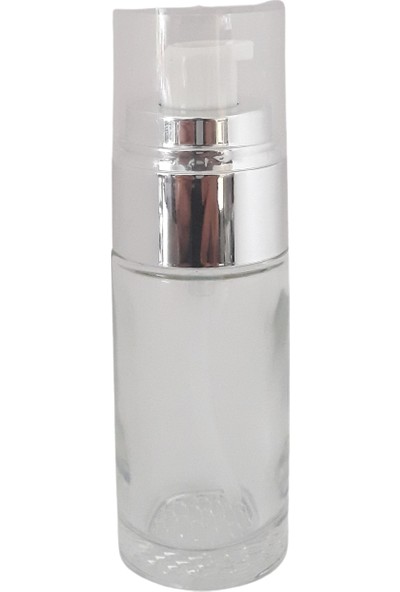 Dbyol Krem ve Losyon Şişesi 40 ml (10 Adet) Şeffaf Gri Kapaklı Boş Şişe