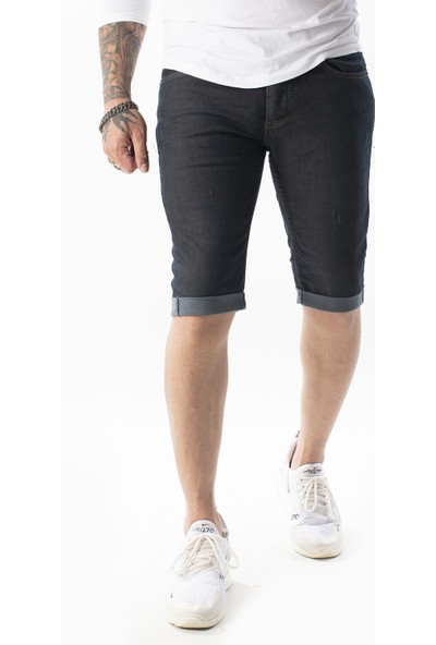 Deepsea Antracite Erkek Beş Cep Likralı Düğmeli Dar Kesim Kot Kapri 2114611 Deepsea Antracite Erkek Beş Cep Likralı Düğmeli Dar Kesim Kot Kapri 2114611