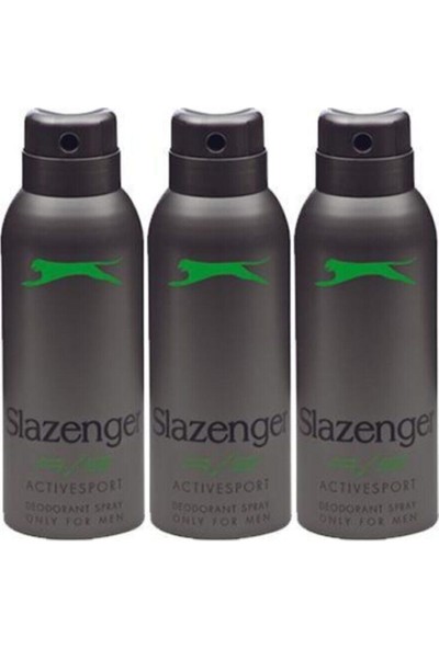 Slazenger Deodorant Active Sport Yeşil 150M x 3 Adet Slazenger Deodorant Active Sport Yeşil 150M x 3 Adet