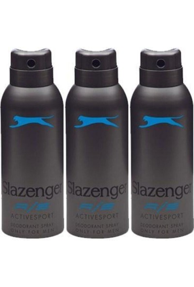 Slazenger Deodorant Active Sport Mavi 150ML x 3 Adet Slazenger Deodorant Active Sport Mavi 150ML x 3 Adet