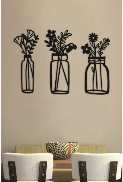 Nt Handmade 3lü Vazo Lazer Kesim Dekoratif Ahşap Duvar Dekoru Nt Handmade 3lü Vazo Lazer Kesim Dekoratif Ahşap Duvar Dekoru