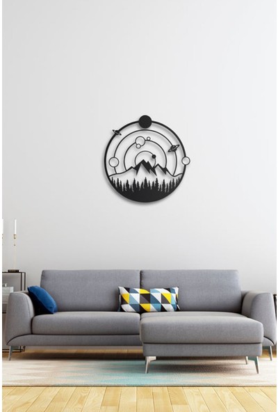 Nt Handmade Gezegenler Ahşap Lazer Kesim Duvar Dekoru