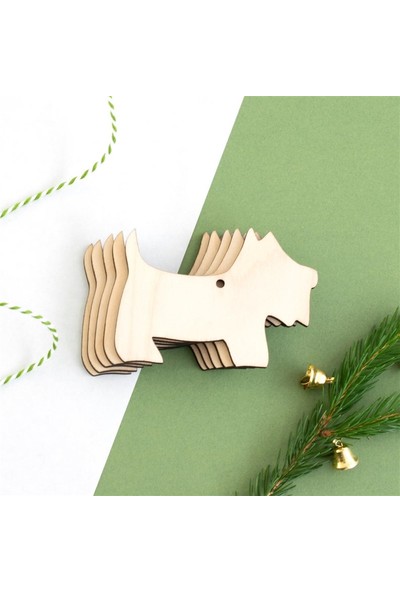 Nt Handmade 5 Adet Ahşap Köpek Süs Nt Handmade 5 Adet Ahşap Köpek Süs