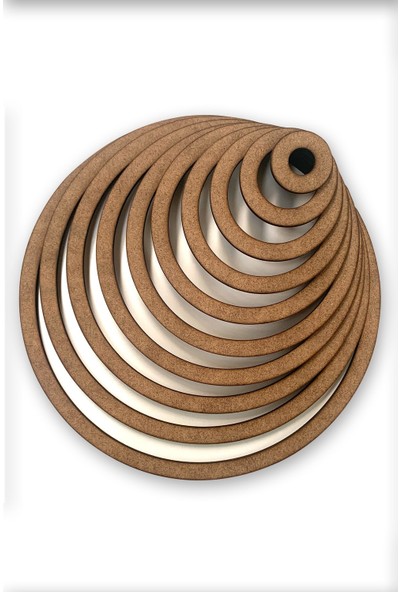 Nt Handmade Lazer Kesim 10'lu Vidasız Kasnak Set Nt Handmade Lazer Kesim 10'lu Vidasız Kasnak Set