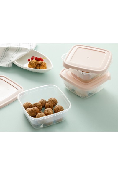 English Home Navy Plastik Saklama Kabı Seti 3 x 900 ml Pudra English Home Navy Plastik Saklama Kabı Seti 3 x 900 ml Pudra