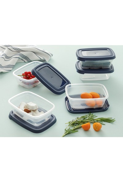 English Home Navy Plastik Saklama Kabı Seti 3 x 300 ml Lacivert English Home Navy Plastik Saklama Kabı Seti 3 x 300 ml Lacivert