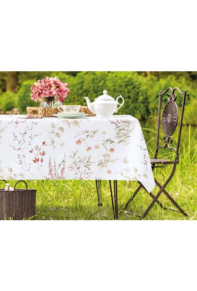 Madame Coco Gemma Pvc Masa Örtüsü - Yeşil 140 x 200 cm.