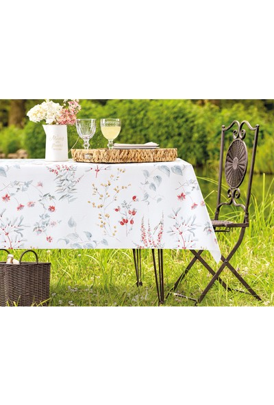 Madame Coco Gemma Pvc Masa Örtüsü - Mavi 140 x 200 cm. Madame Coco Gemma Pvc Masa Örtüsü - Mavi 140 x 200 cm.
