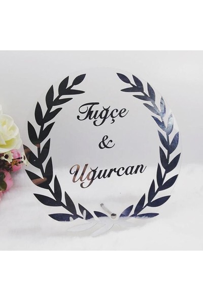 Güneş Lazer Pleksi Başak Model Isimlik Söz , Nişan , Masa Üstü Isimlik