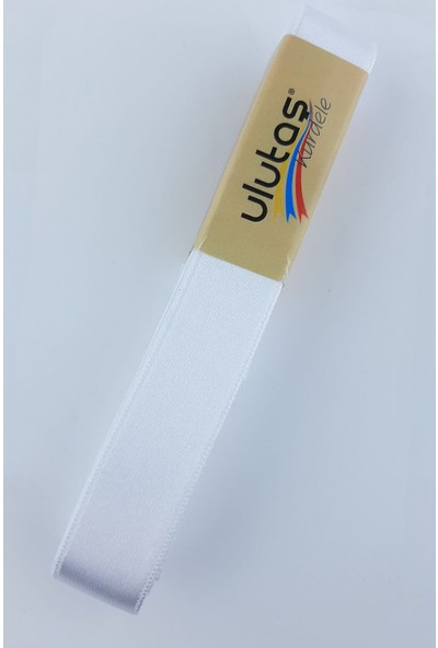 Hayalperest Boncuk Beyaz Saten Kurdele 2 cm 10 mt