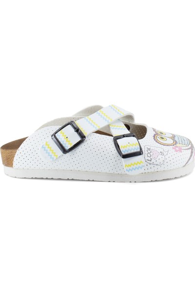 Ayakkabı Fuarı Fuar 503 T 4801 K Filet Terlik Beyaz Ayakkabı Fuarı Fuar 503 T 4801 K Filet Terlik Beyaz