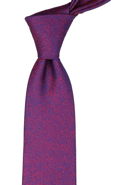 Kravatkolik Bordo - Mavi Kum Desen Mendilli Klasik Kravat KK9395