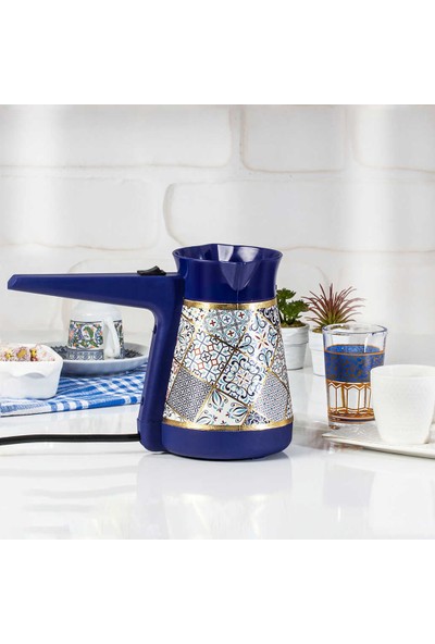 Herevin Çini Desenli Elektrikli Cezve Kahve Makinesi