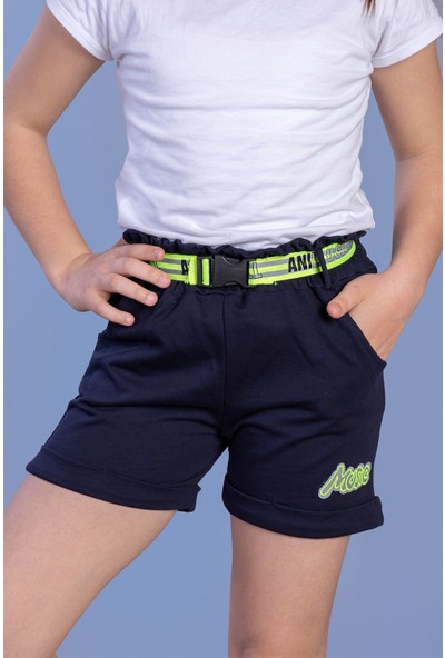 Toontoy Kids Toontoy Kız Çocuk Beli Lastikli Kemer Detaylı Iki Yanı Cepli Şort Toontoy Kids Toontoy Kız Çocuk Beli Lastikli Kemer Detaylı Iki Yanı Cepli Şort