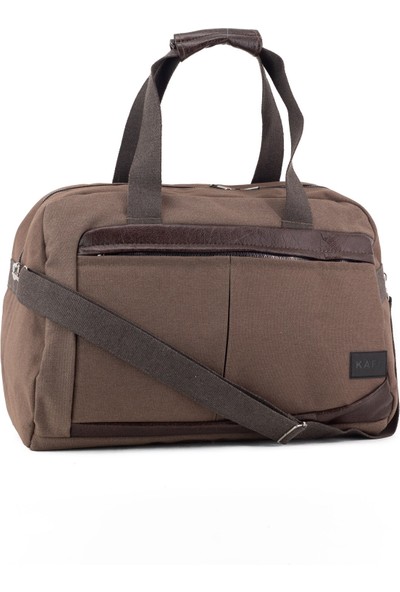 Dingabags Kaff Kanvas Büyük Boy Kahverengi Seyahat Çantası