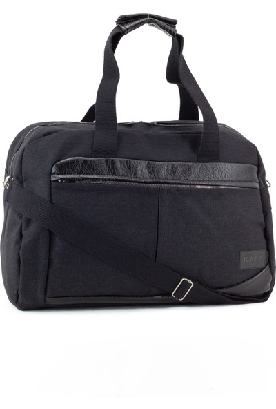 Dingabags Kaff Kanvas Büyük Boy Siyah Seyahat Çantası