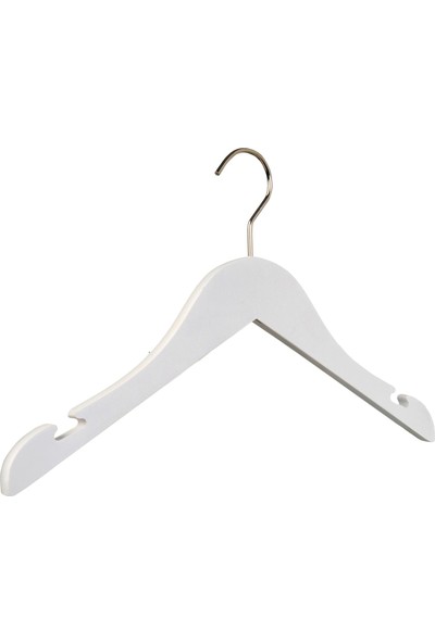 Nyn Ahşap 7-14 Yaş Genç Çocuk Elbise Askısı Beyaz Renk 12 Adet Nyn Ahşap 7-14 Yaş Genç Çocuk Elbise Askısı Beyaz Renk 12 Adet