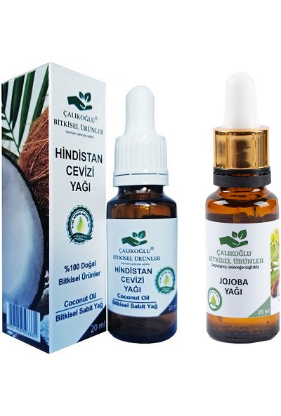 Çalıkoğlu Bitkisel Ürünler Hindistan Cevizi Yağı - Jojoba Yağı 2'li Avantaj Paketi 20 ml Çalıkoğlu Bitkisel Ürünler Hindistan Cevizi Yağı - Jojoba Yağı 2'li Avantaj Paketi 20 ml