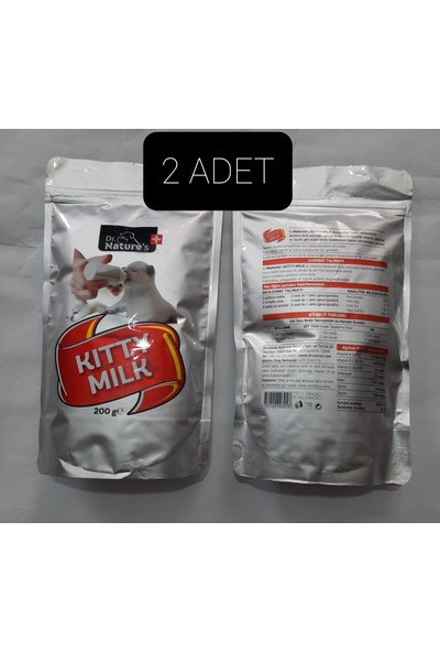 Gebze Petshop 2 x 200 gr Dr. Natures Kedi Süt Tozu