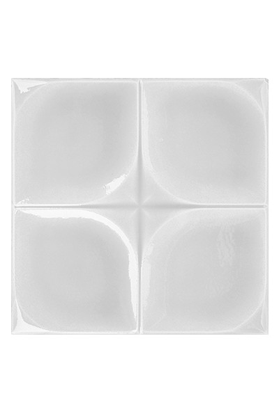 Armada Çini 12,5X12,5 cm Defakto Beyaz Model Çini Seramik Karo