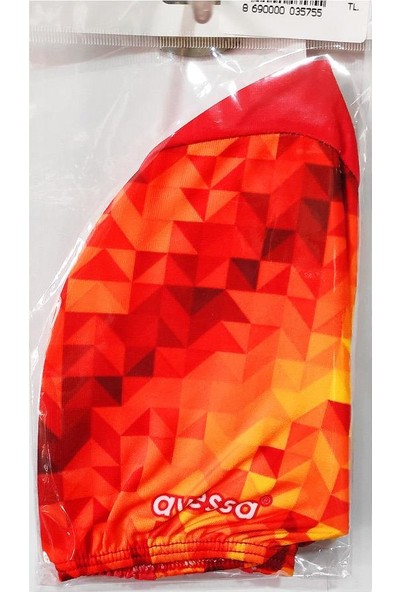 Avessa Dijital Baskılı Turuncu Desenli Bez Bone BB10-4