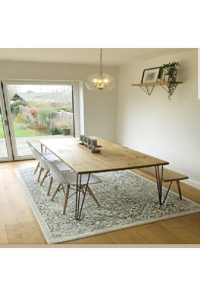 W & S Woody Sharky Dogal Ahşap Dekoratif Şık Yemek Toplantı Masası W & S Woody Sharky Dogal Ahşap Dekoratif Şık Yemek Toplantı Masası