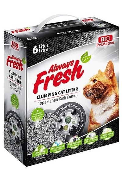 Bio Pet Active Bio Petactive Always Fresh Topaklanan Aktif Karbonlu Kedi Kumu 6lt x 2 Adet Bio Pet Active Bio Petactive Always Fresh Topaklanan Aktif Karbonlu Kedi Kumu 6lt x 2 Adet