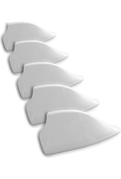 Compax Beyaz 5li Mini Anten Balıksırtı Süs Anteni Köpekbalığı Anten