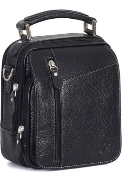 Murşev - Aka Floter Siyah Deri Portföy Çantası 366-2 Murşev - Aka Floter Siyah Deri Portföy Çantası 366-2