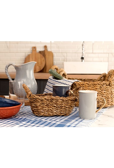 Madame Coco Maro Küçük Hasır Sepet 20 x 16 cm Madame Coco Maro Küçük Hasır Sepet 20 x 16 cm