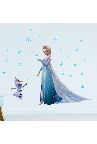 DekorLoft Dekor Loft Karlar Ülkesi Elsa ve Olaf Frozen Çocuk Odası Sticker DekorLoft Dekor Loft Karlar Ülkesi Elsa ve Olaf Frozen Çocuk Odası Sticker