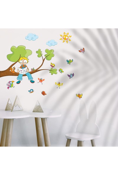 DekorLoft Dekor Loft Kitap Okuyan Akıllı Çocuk Duvar Sticker Sol Duvardan Çocuk Odası Duvar Sticker DekorLoft Dekor Loft Kitap Okuyan Akıllı Çocuk Duvar Sticker Sol Duvardan Çocuk Odası Duvar Sticker