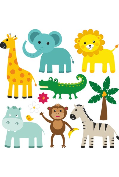 DekorLoft Dekor Loft Şirin Orman Hayvanları 7 Li Set DekorLoft Dekor Loft Şirin Orman Hayvanları 7 Li Set