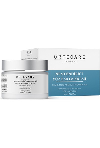 OrfeCare Nemlendirici Yüz Bakım Kremi 50 ml