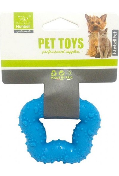 Nunbell Köpek Oyuncağı Plastik Beşgen Dişlik 7 cm Nunbell Köpek Oyuncağı Plastik Beşgen Dişlik 7 cm