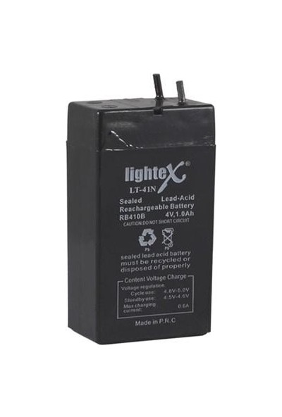Lightex Akü 4V 1A Işıldak Fener (3.5X6.2X2CM) Lightex LT-41N