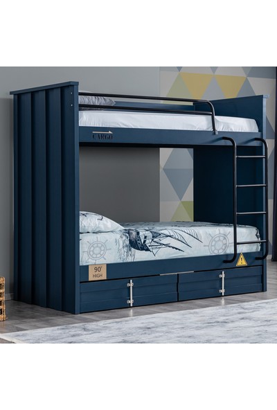 Setay Ranza, Konteyner Çekmeceli Ranza - Mavi Setay Ranza, Konteyner Çekmeceli Ranza - Mavi