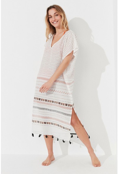 Penti Bej Etnic Kaftan