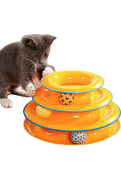 Pawia Üç Katlı Kedi Oyuncağı Karışık Renk Pawia Üç Katlı Kedi Oyuncağı Karışık Renk