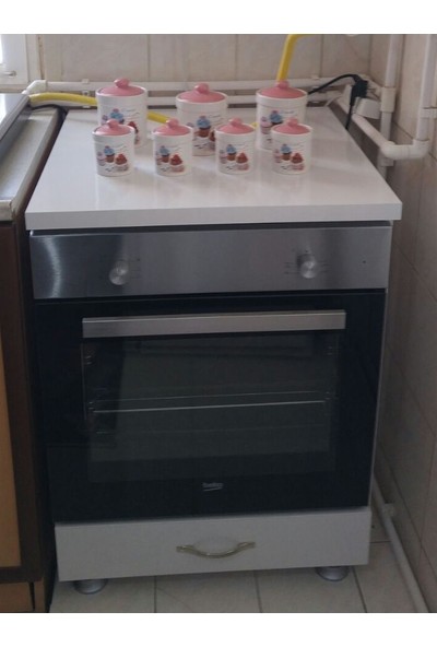 Hazır Mobilya Dünyası Hazır Mobilya Alt Kısmı Kapaklı Ankastre Fırın Dolabı