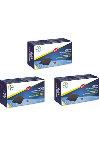 Bayer Hamam Böceği Yemi (6 x 2 gr ) x 3 Paket