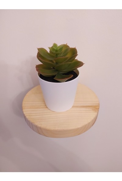 Babyroomstore Ahşap Dekoratif Yuvarlak 2'li Duvar Rafı Saksılık Mumluk Babyroomstore Ahşap Dekoratif Yuvarlak 2'li Duvar Rafı Saksılık Mumluk